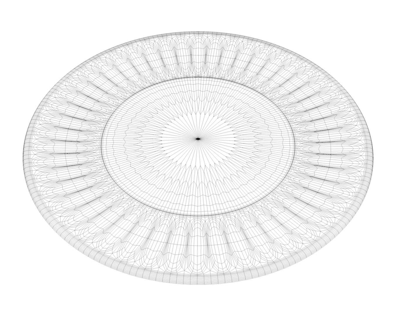 Disposable Paper Plate 3D Model - TurboSquid 1426548