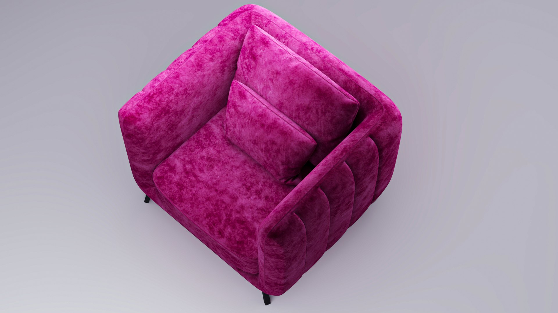 Arm Chair Velvet 3D Model - TurboSquid 2338531