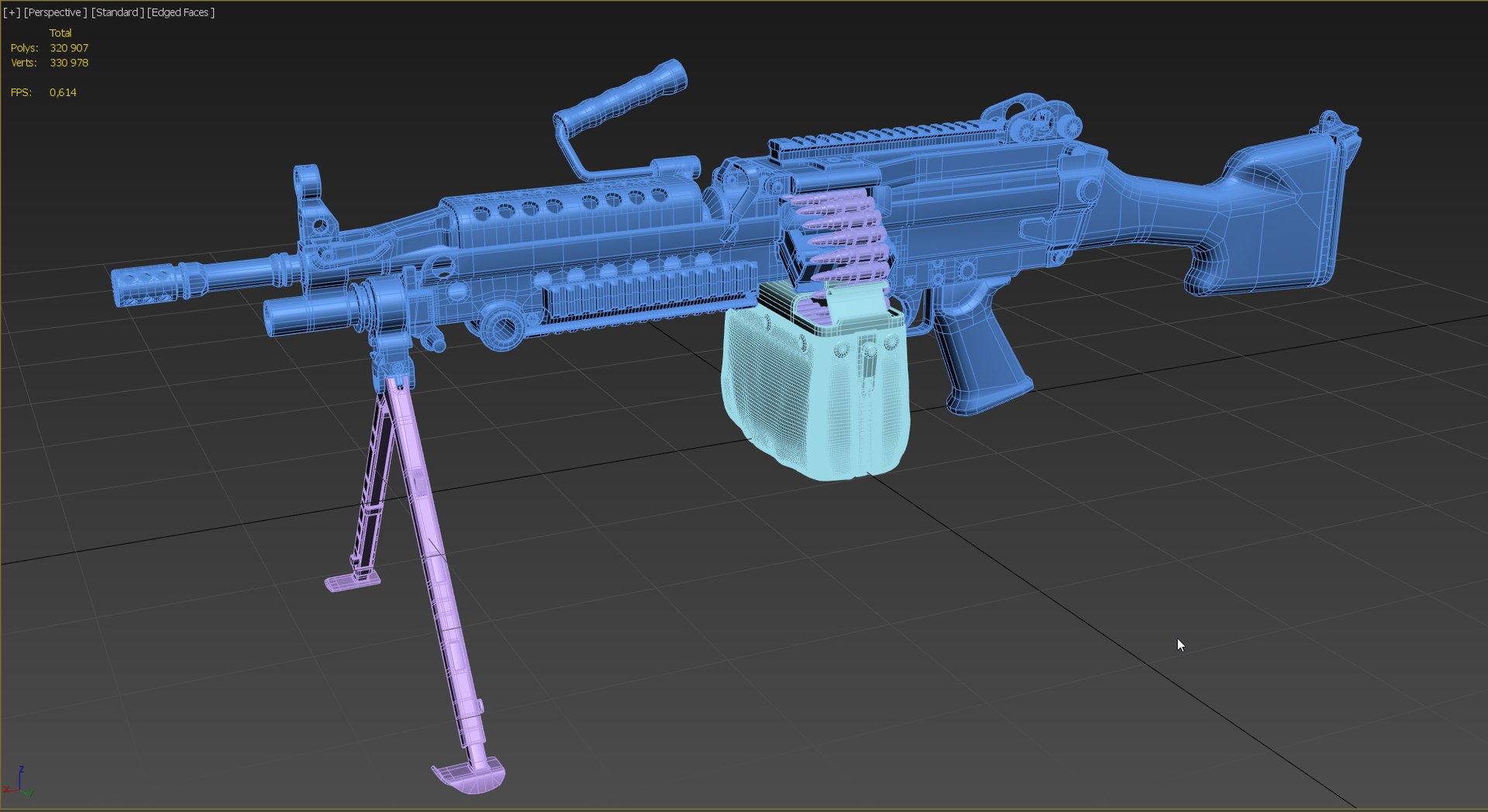 M249 SAW 3D Model - TurboSquid 1937418