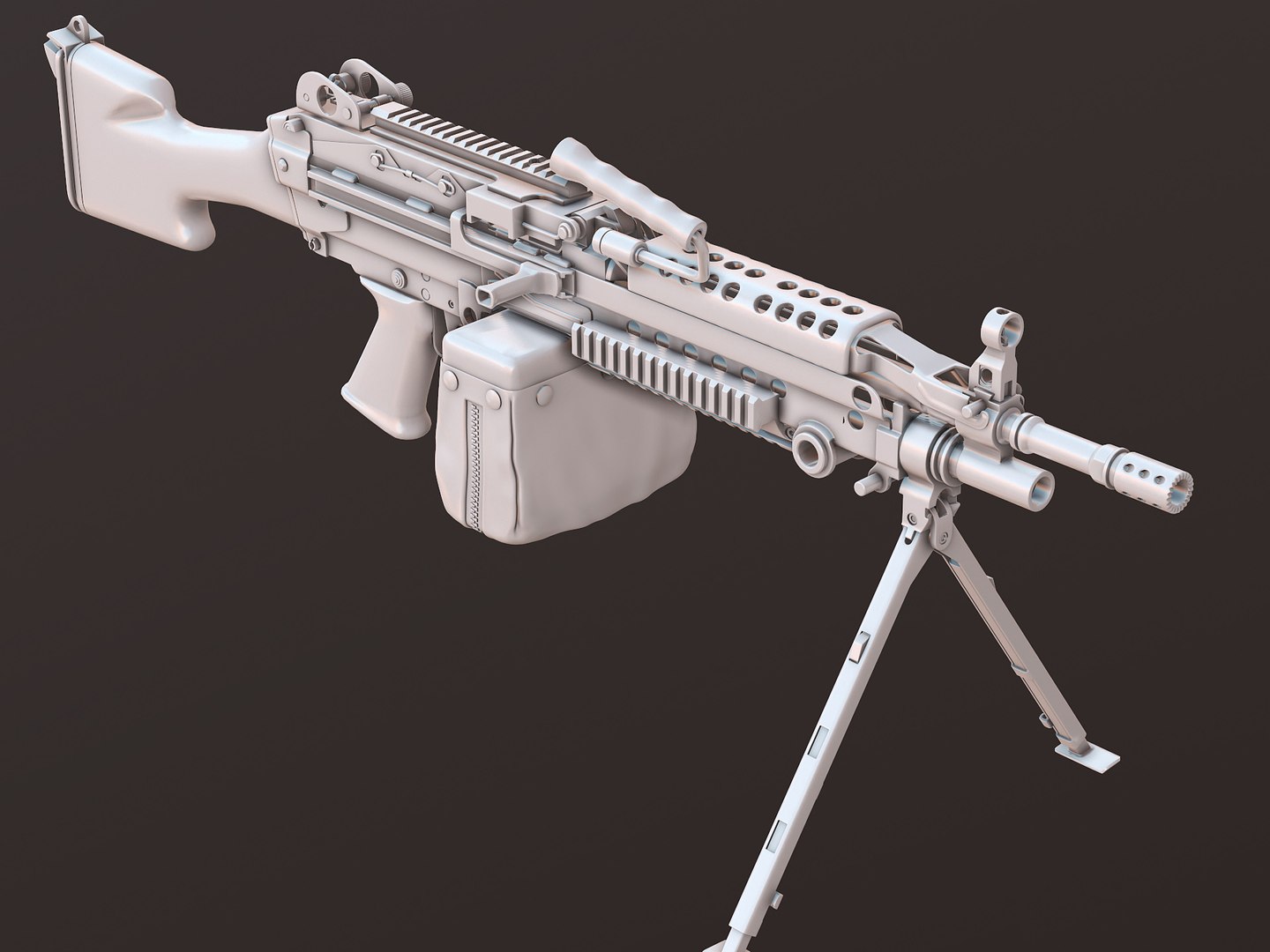 M249 SAW 3D Model - TurboSquid 1937418