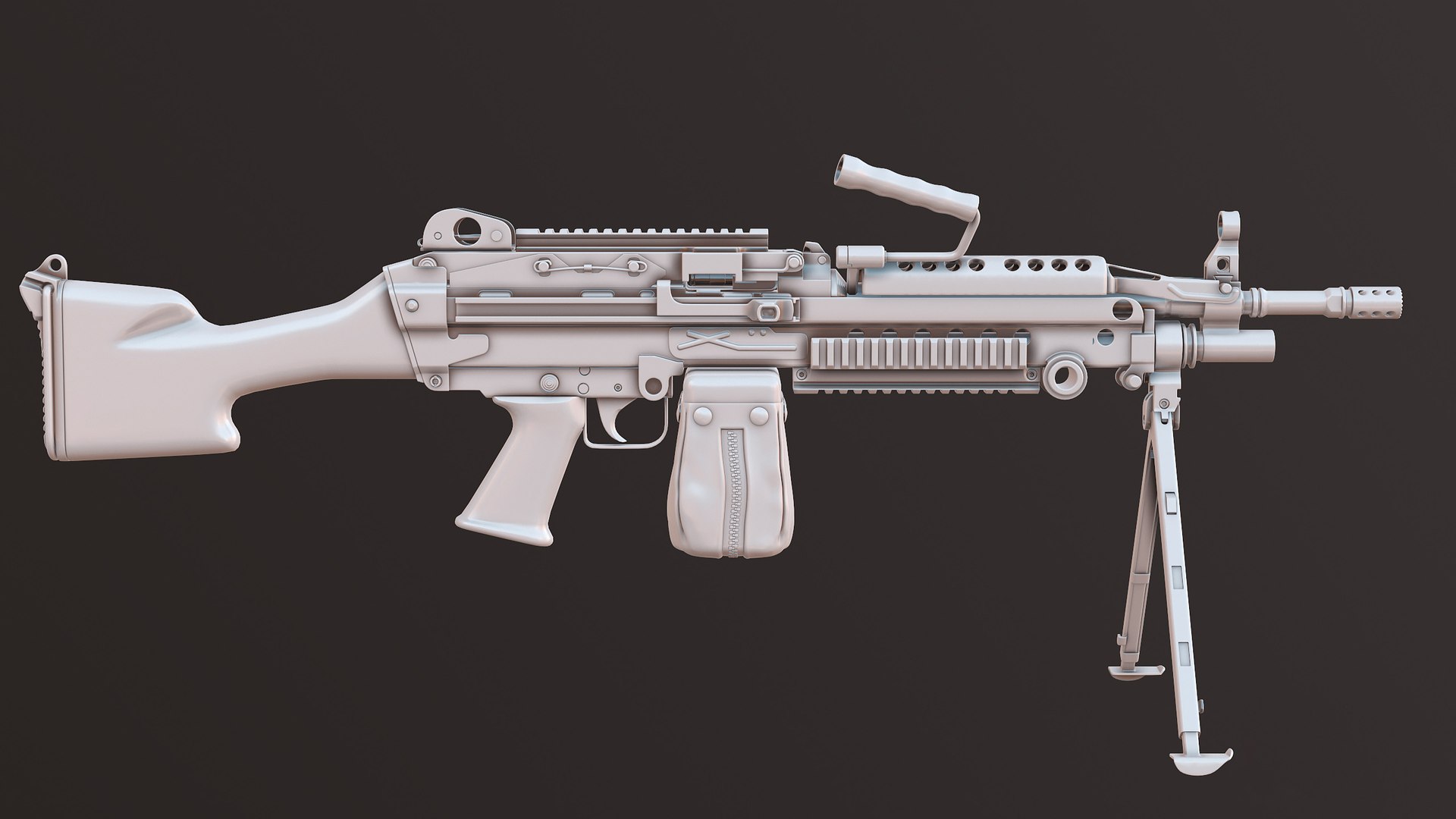 M249 SAW 3D Model - TurboSquid 1937418