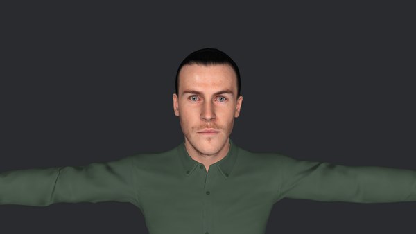 modelo 3d Gareth Bale Personaje 3D hiperrealista de cuerpo completo y ...