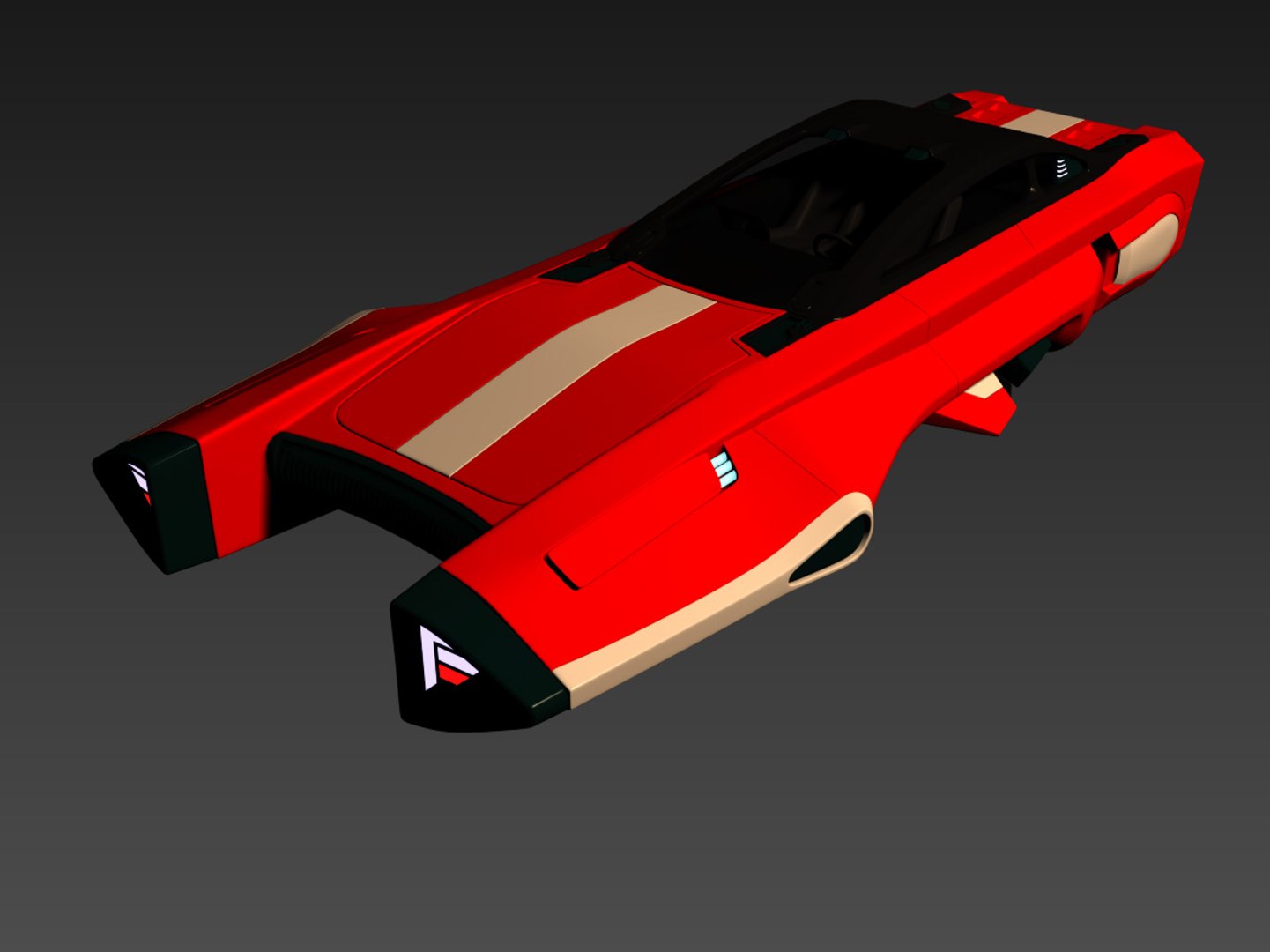 3D Model Flying Racing Car - TurboSquid 1246537