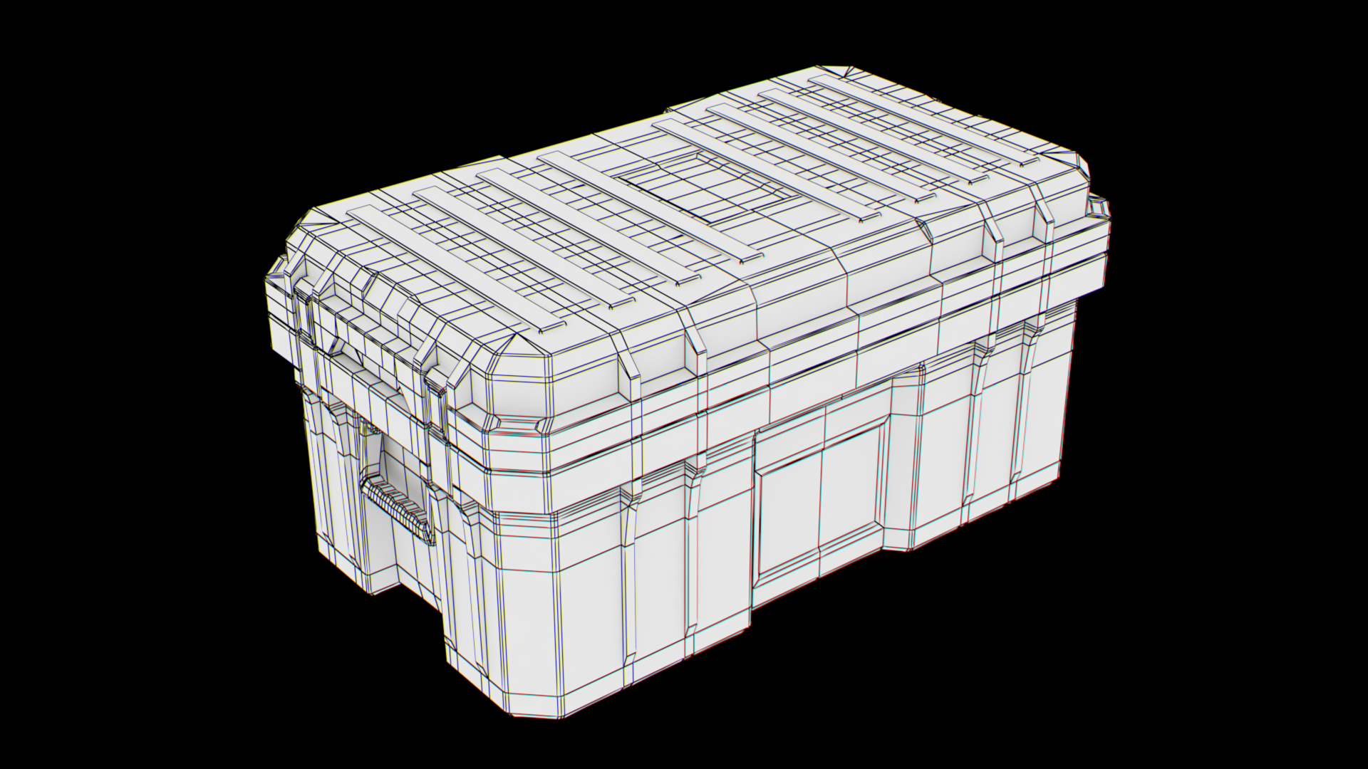 Rugged Plastic Case with LED Display 3D model - TurboSquid 2168384