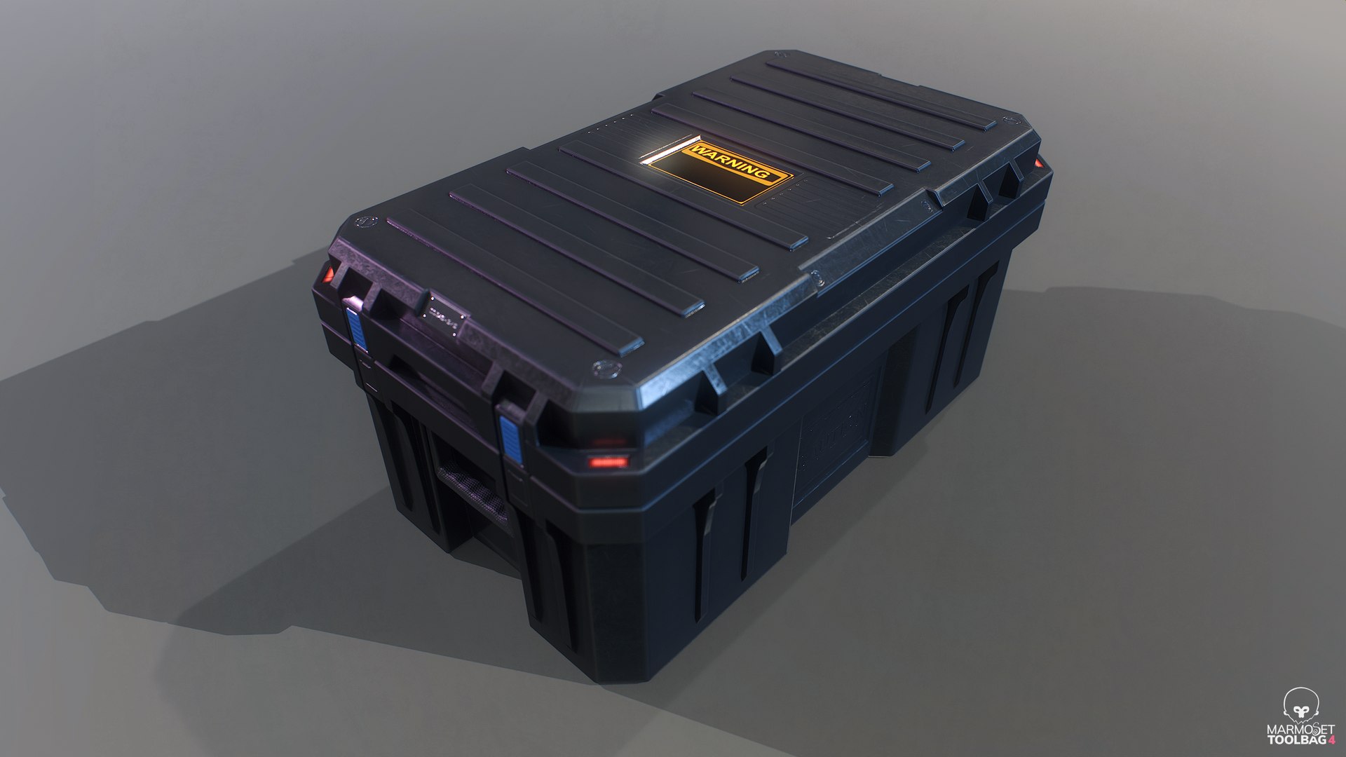 Rugged Plastic Case with LED Display 3D model - TurboSquid 2168384