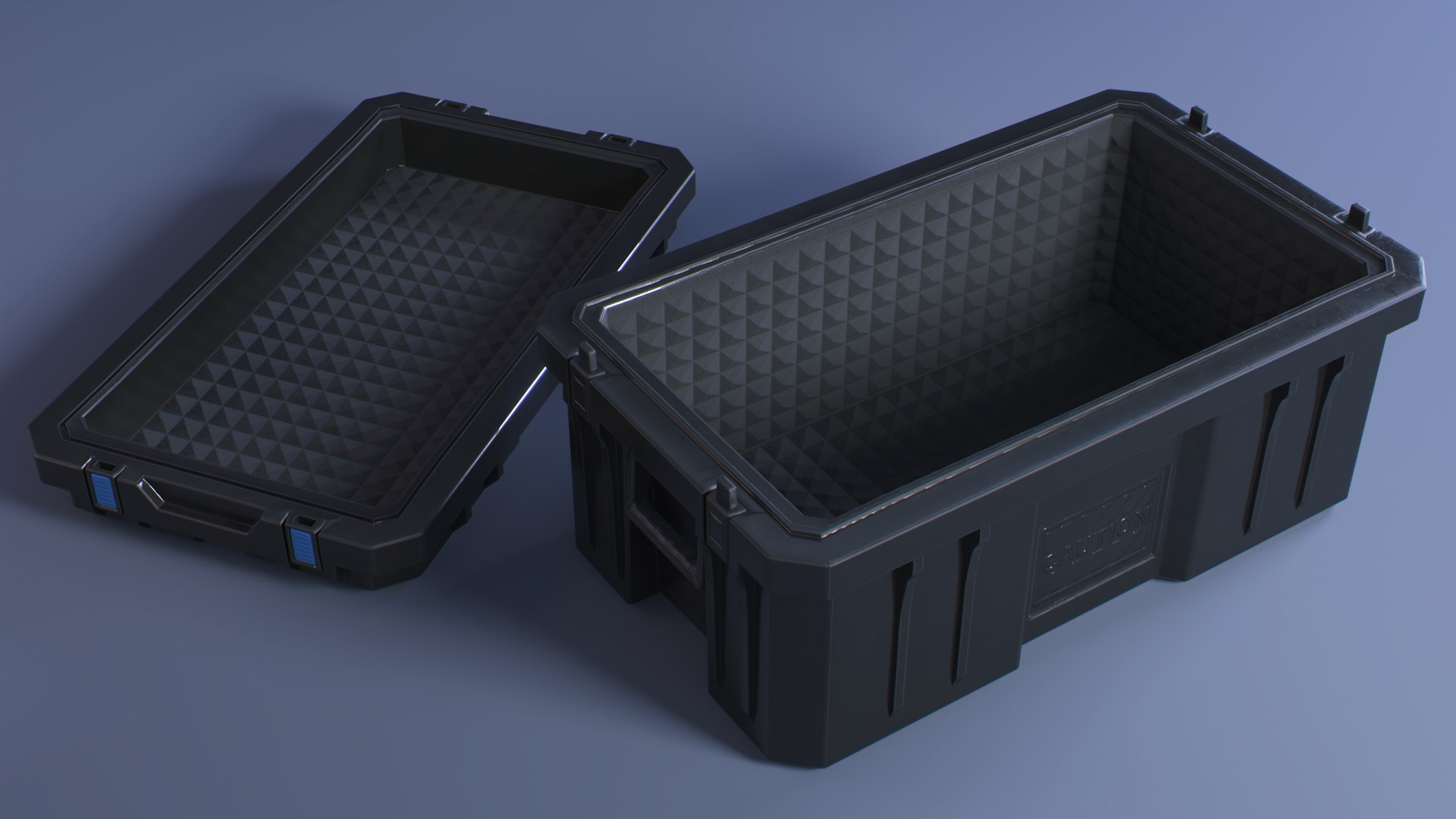 Rugged Plastic Case with LED Display 3D model - TurboSquid 2168384
