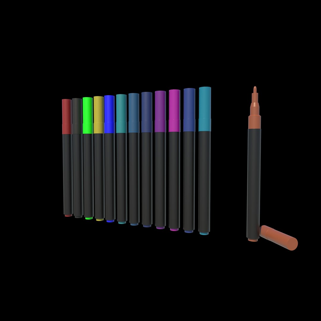 Double Line Pen 3D Model 3D Model - TurboSquid 2337724