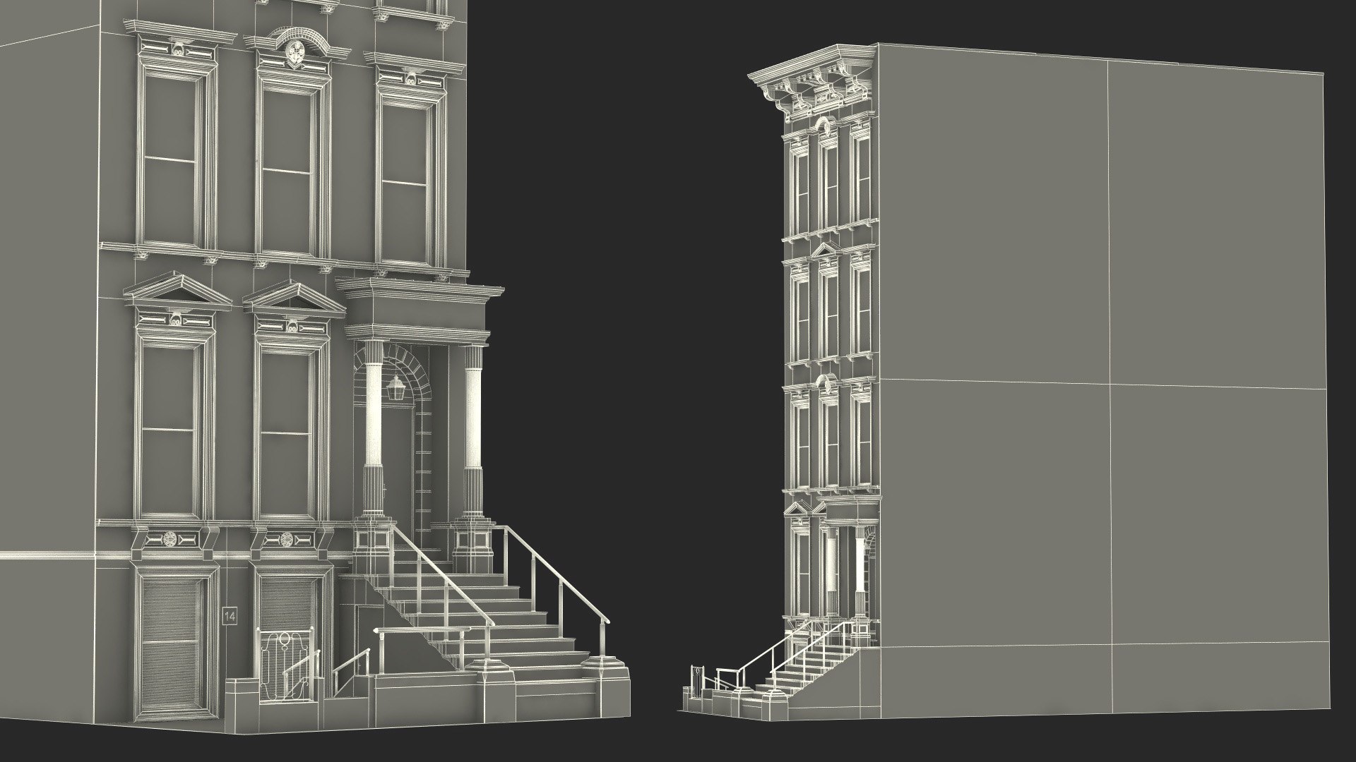 Brownstone House model - TurboSquid 2076125