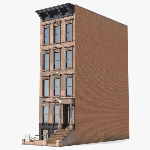 modelo 3d Brownstone House - TurboSquid 2076125