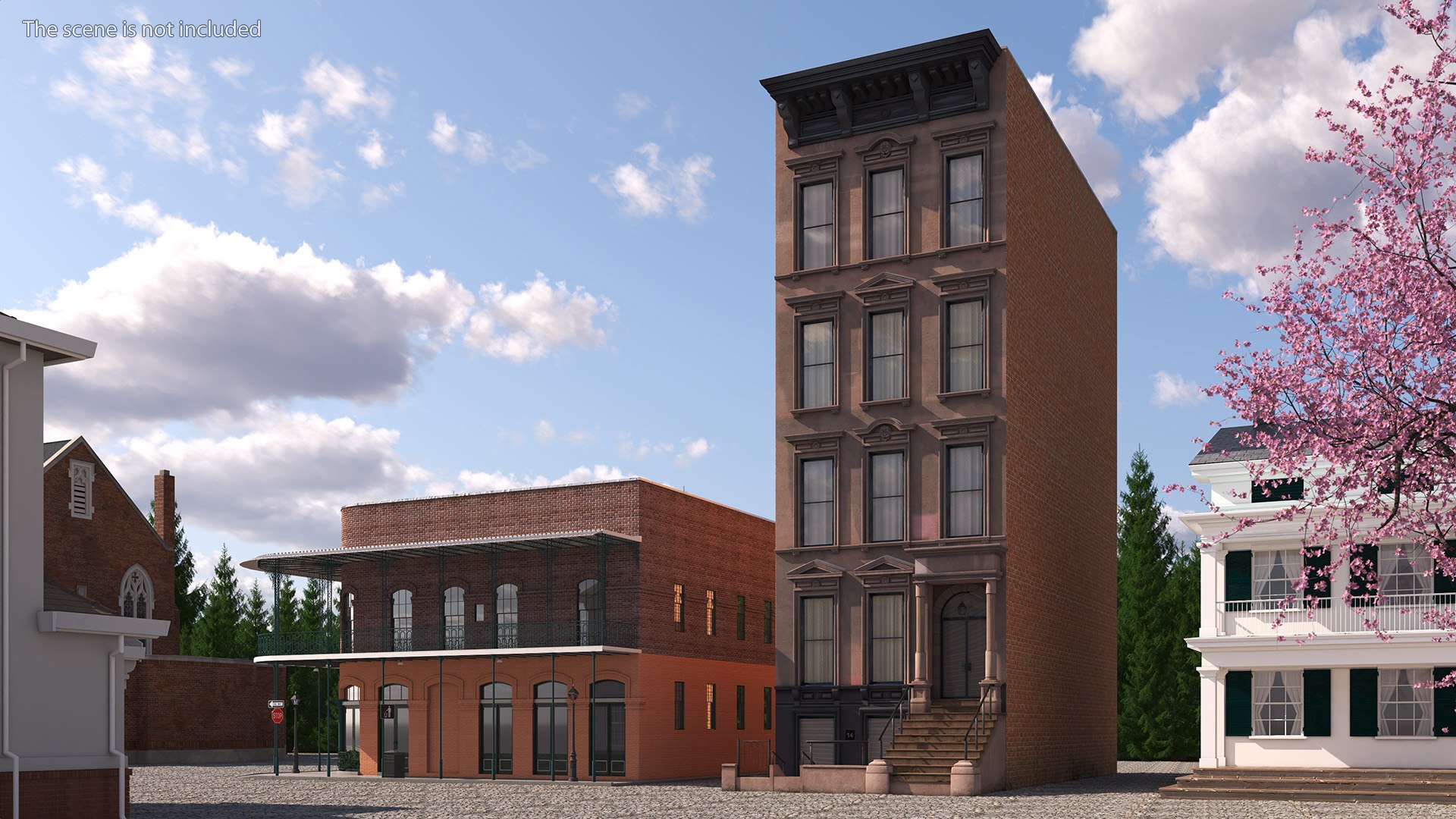 Brownstone House model - TurboSquid 2076125