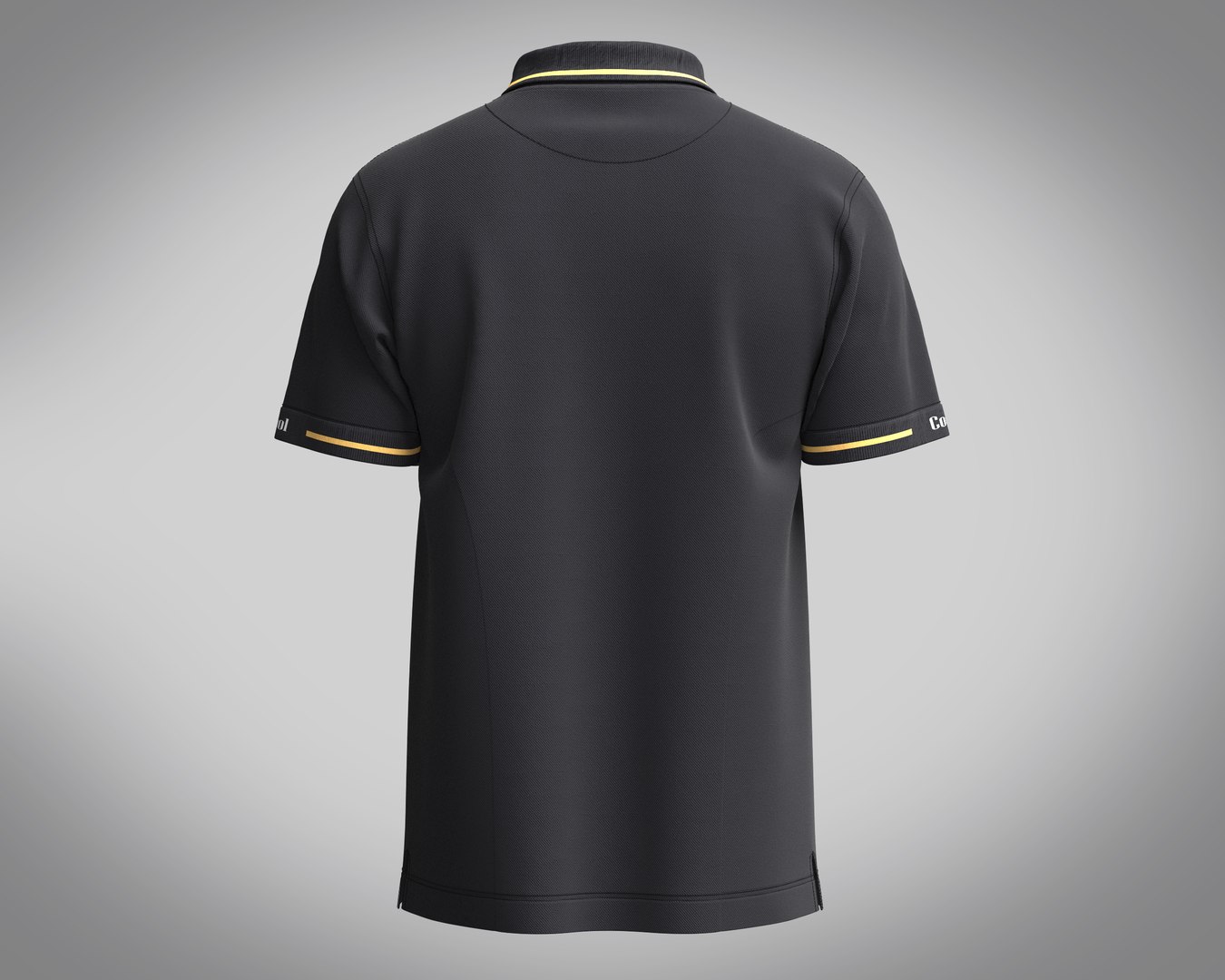 Mens Black Polo Shirt Model - TurboSquid 1972261