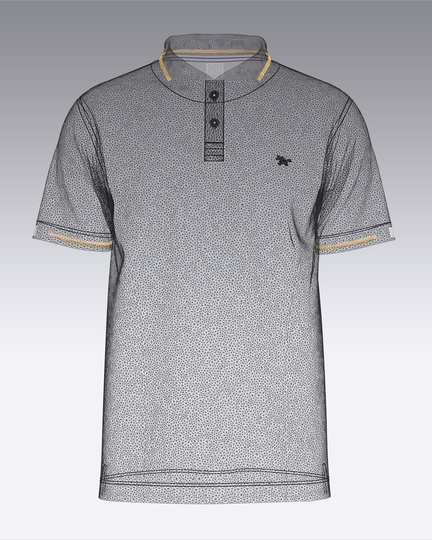 Mens Black Polo Shirt Model - TurboSquid 1972261