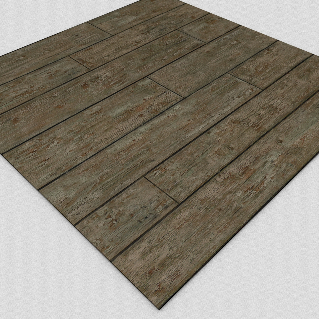 3d Photorealistic Wooden Floor Model