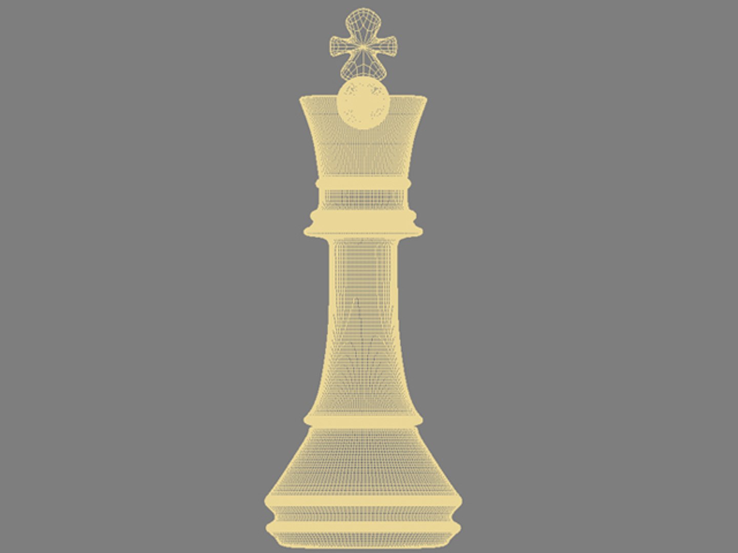 3d Chess King Model