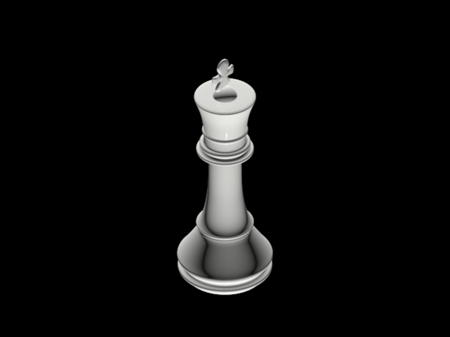 3d Chess King Model