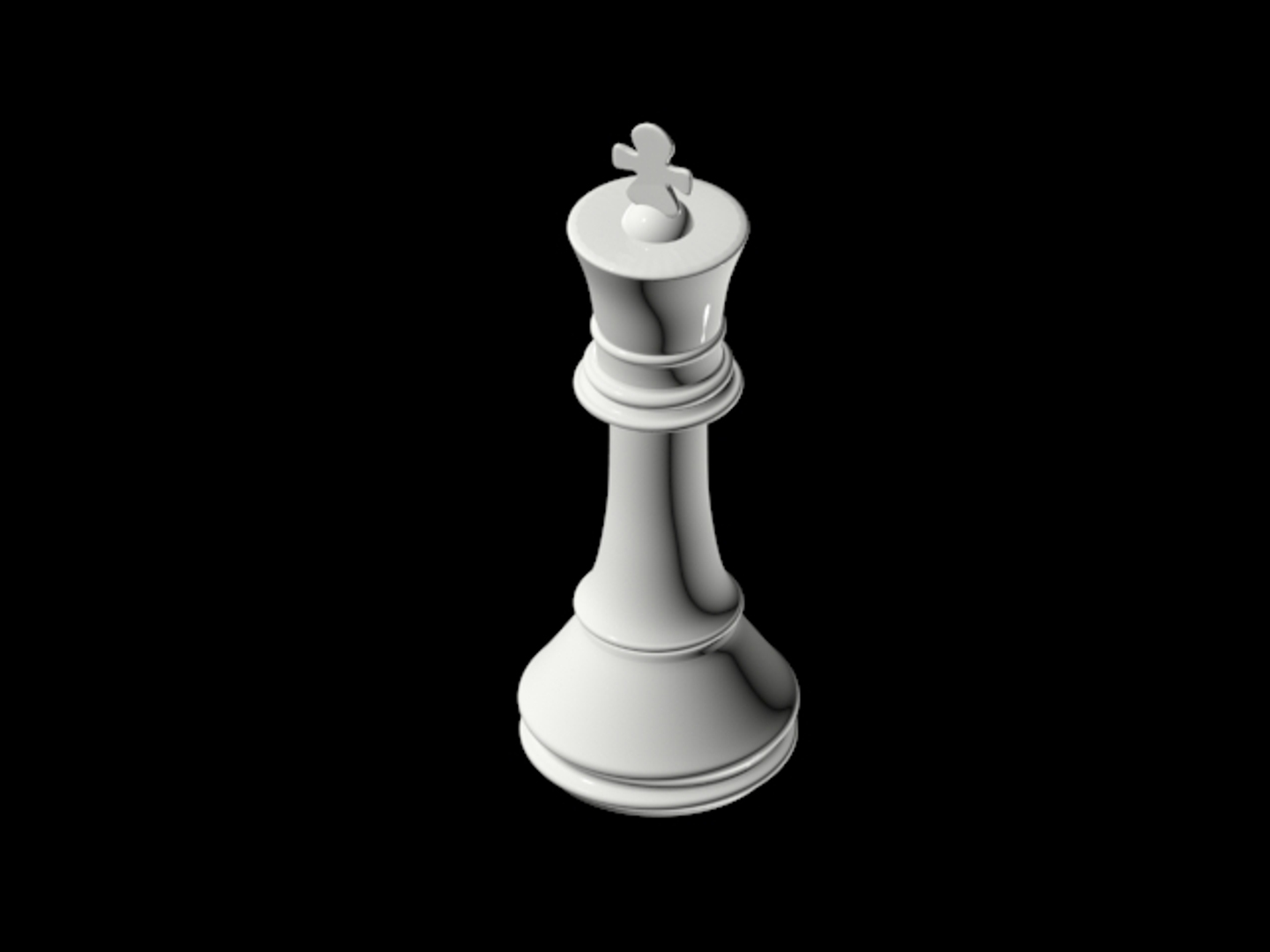 3d chess king model