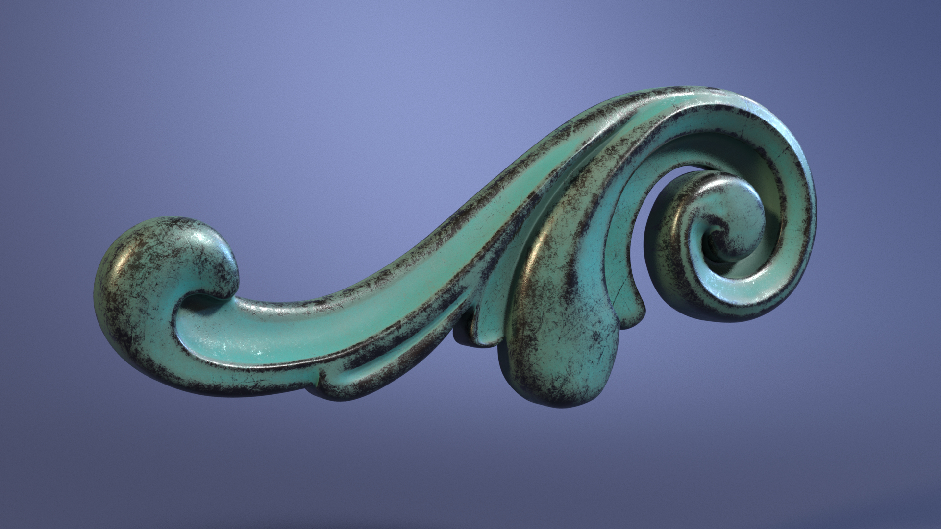 3D Model Ornamental Scroll - TurboSquid 1731132