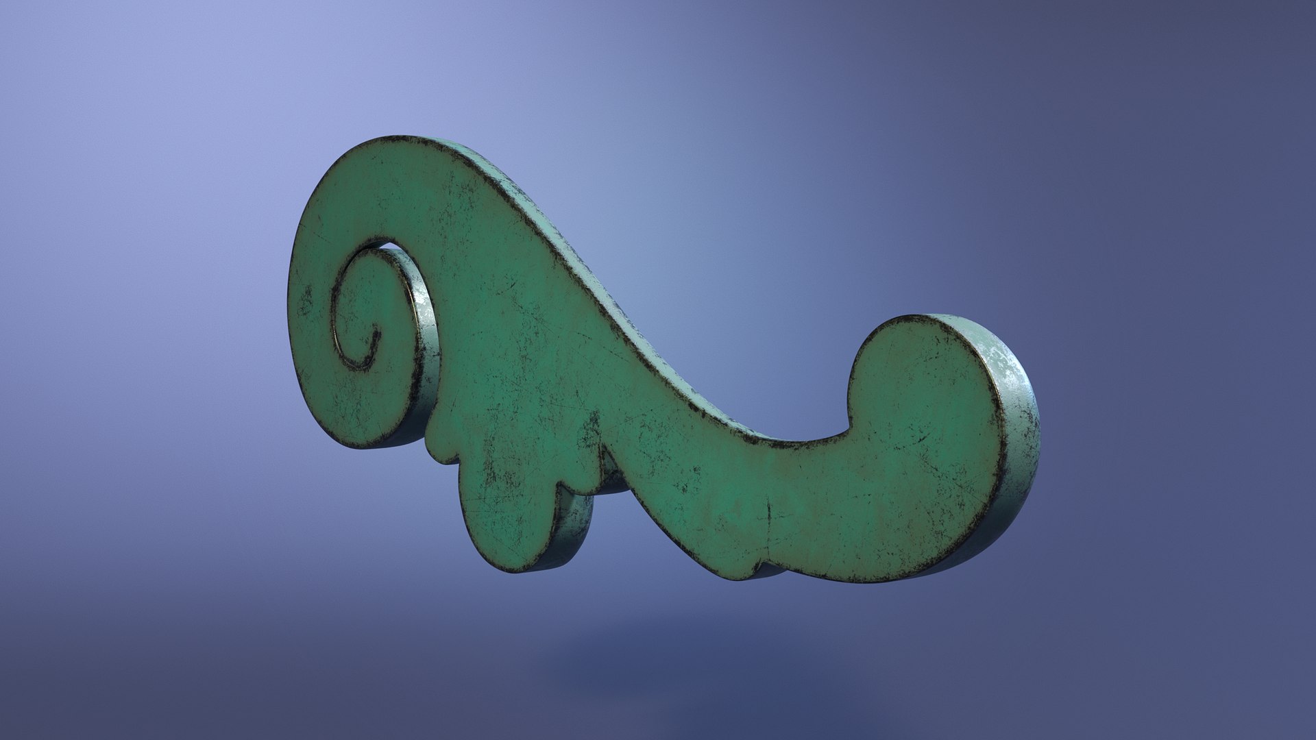3D Model Ornamental Scroll - TurboSquid 1731132
