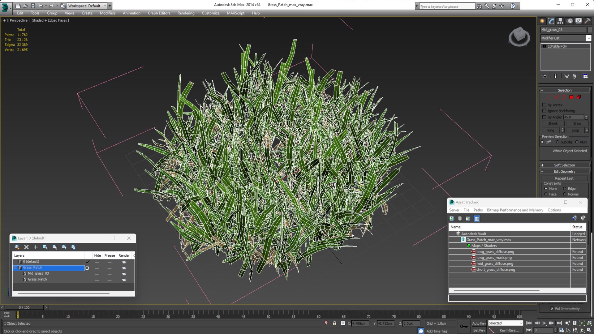 Grass Patch 3D - TurboSquid 2243490