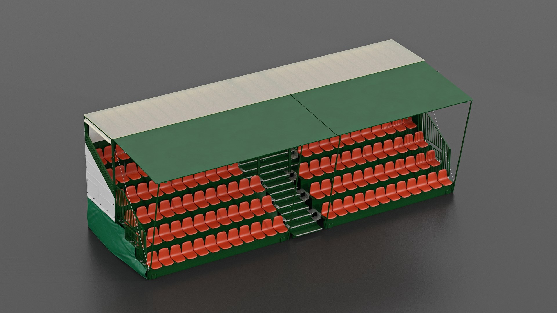 Spectator Portable Grandstand 3D Model - TurboSquid 2029519