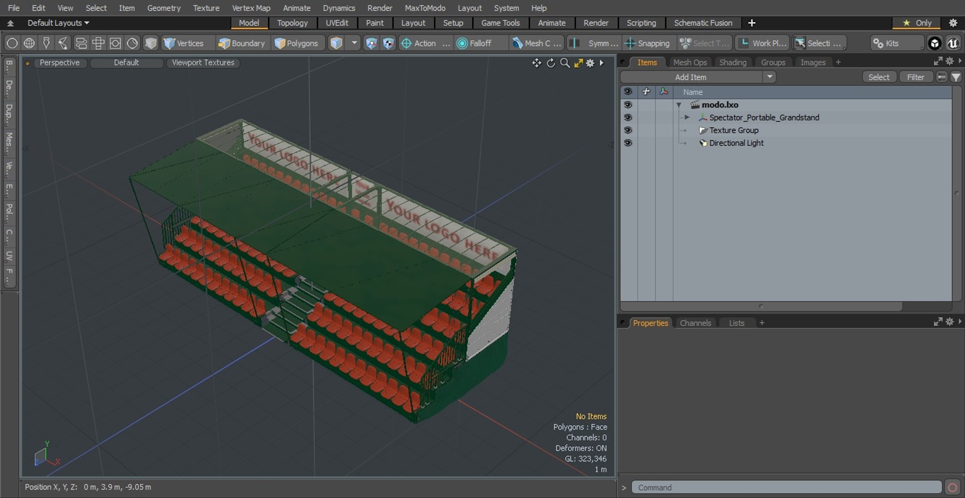 Spectator Portable Grandstand 3D Model - TurboSquid 2029519