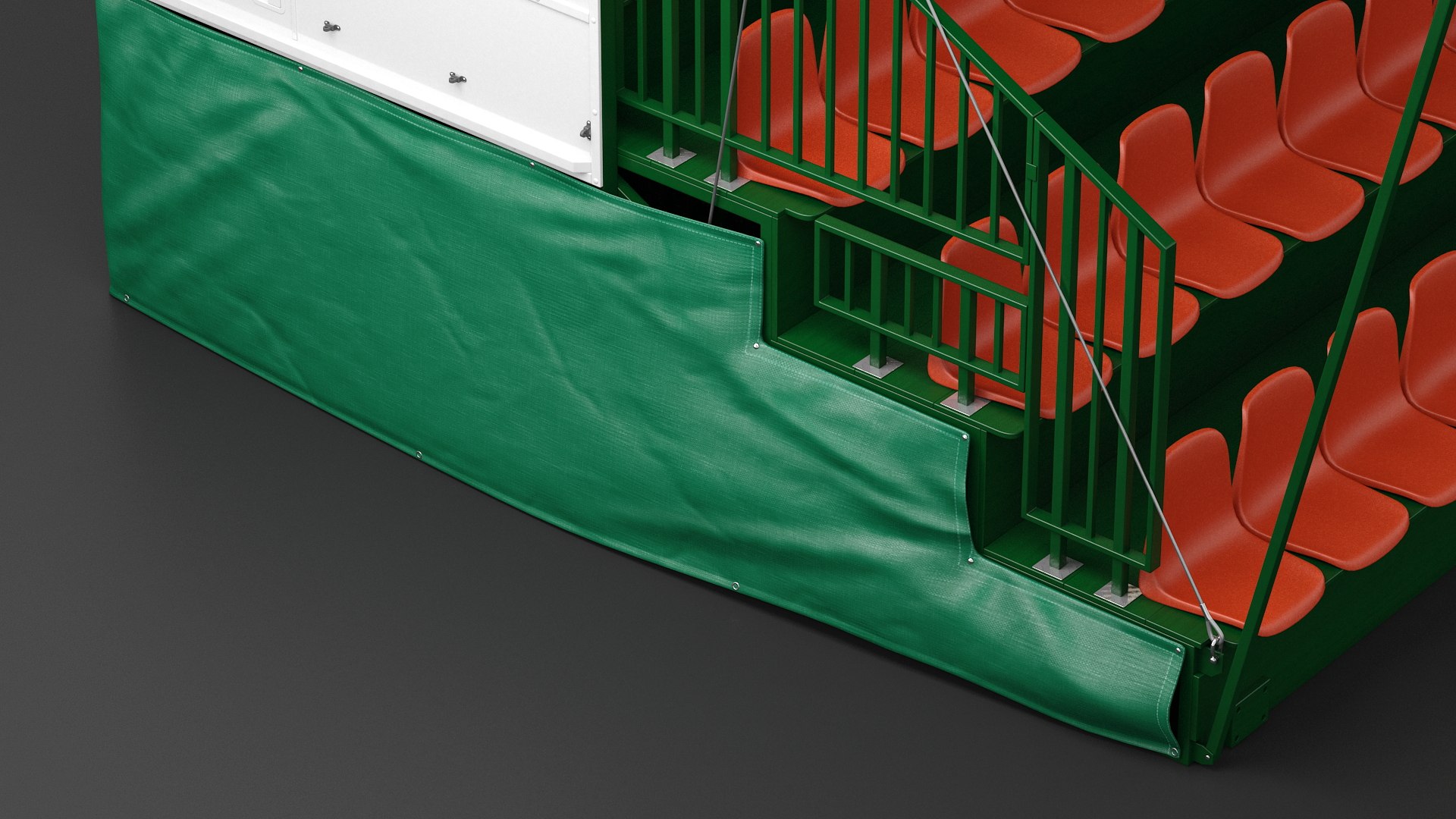 Spectator Portable Grandstand 3D Model - TurboSquid 2029519