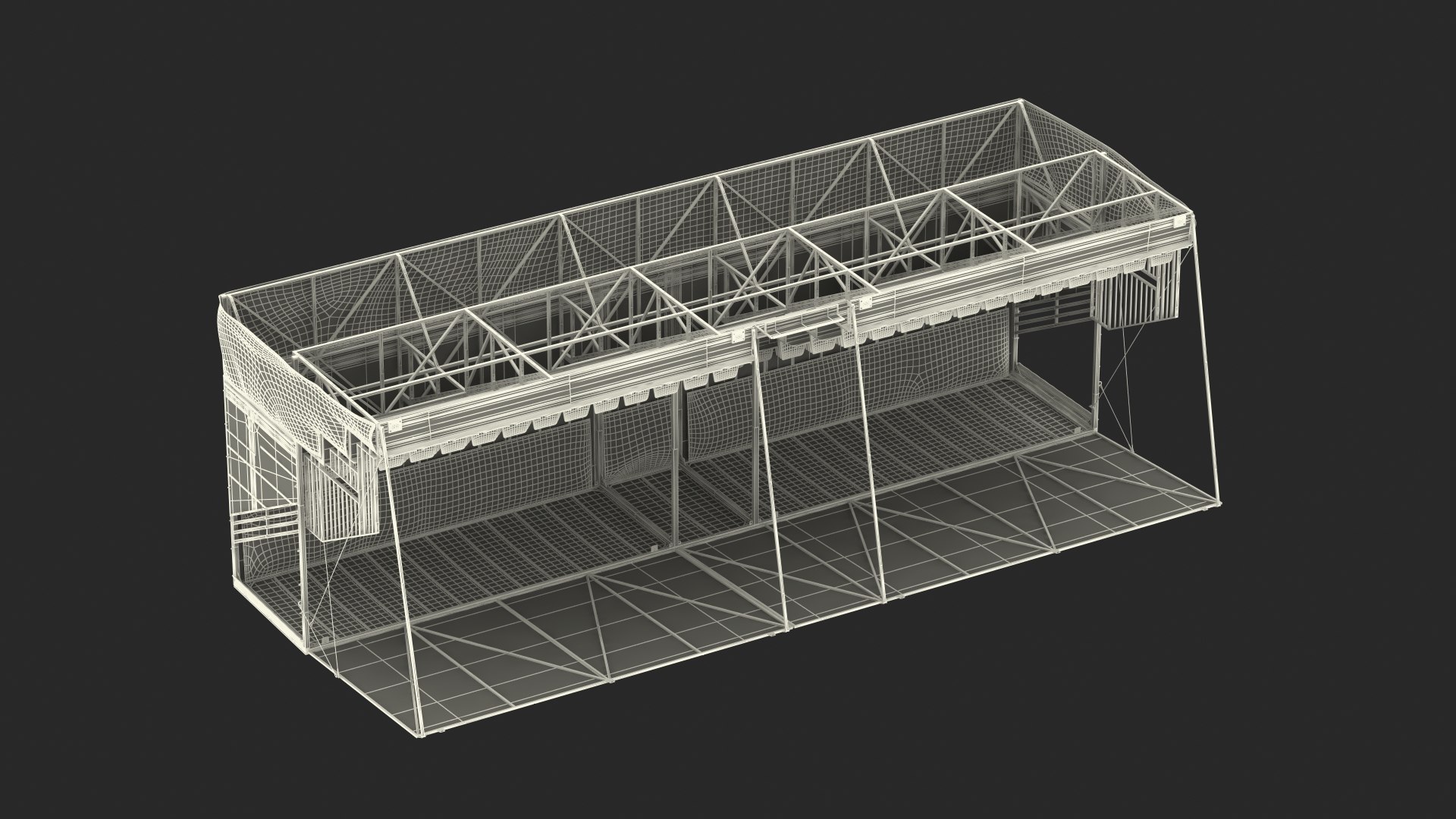 Spectator Portable Grandstand 3D Model - TurboSquid 2029519