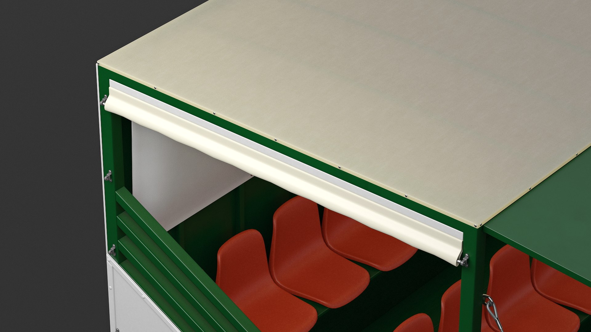 Spectator Portable Grandstand 3D Model - TurboSquid 2029519