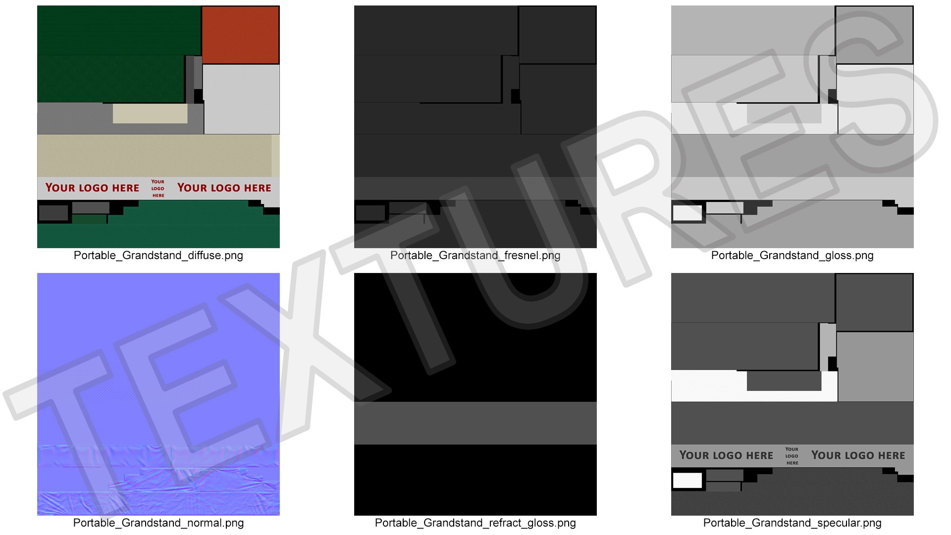 Spectator Portable Grandstand 3D Model - TurboSquid 2029519