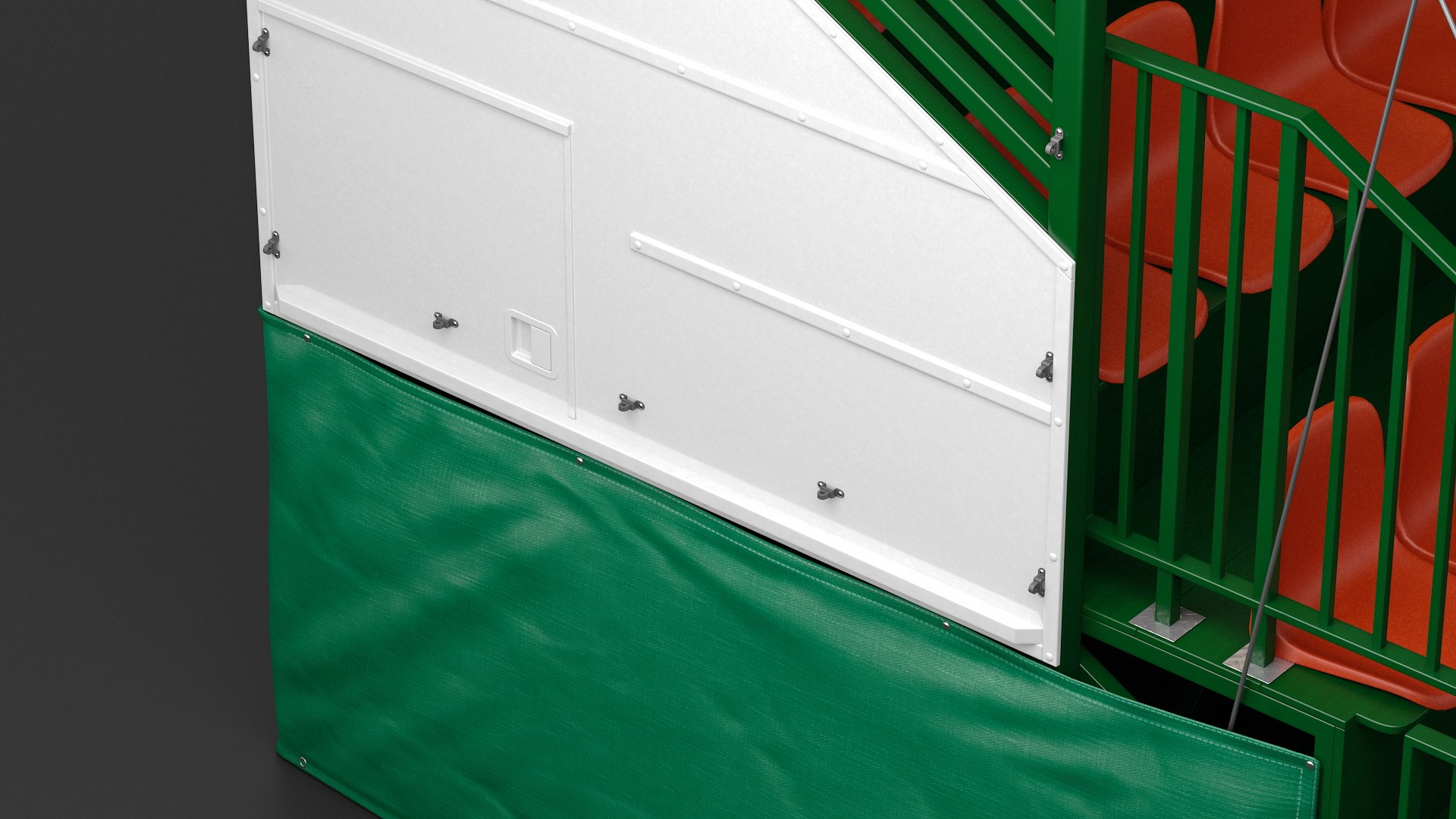 Spectator Portable Grandstand 3D Model - TurboSquid 2029519