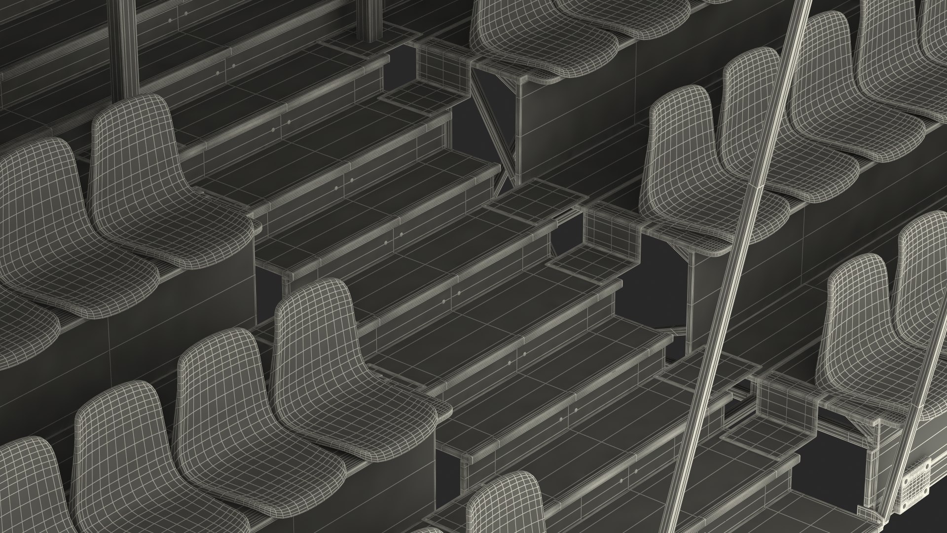 Spectator Portable Grandstand 3D Model - TurboSquid 2029519