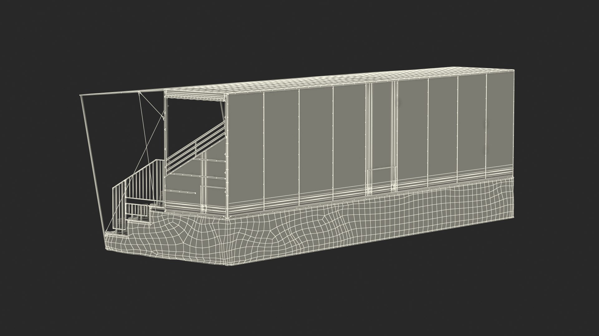 Spectator Portable Grandstand 3D Model - TurboSquid 2029519