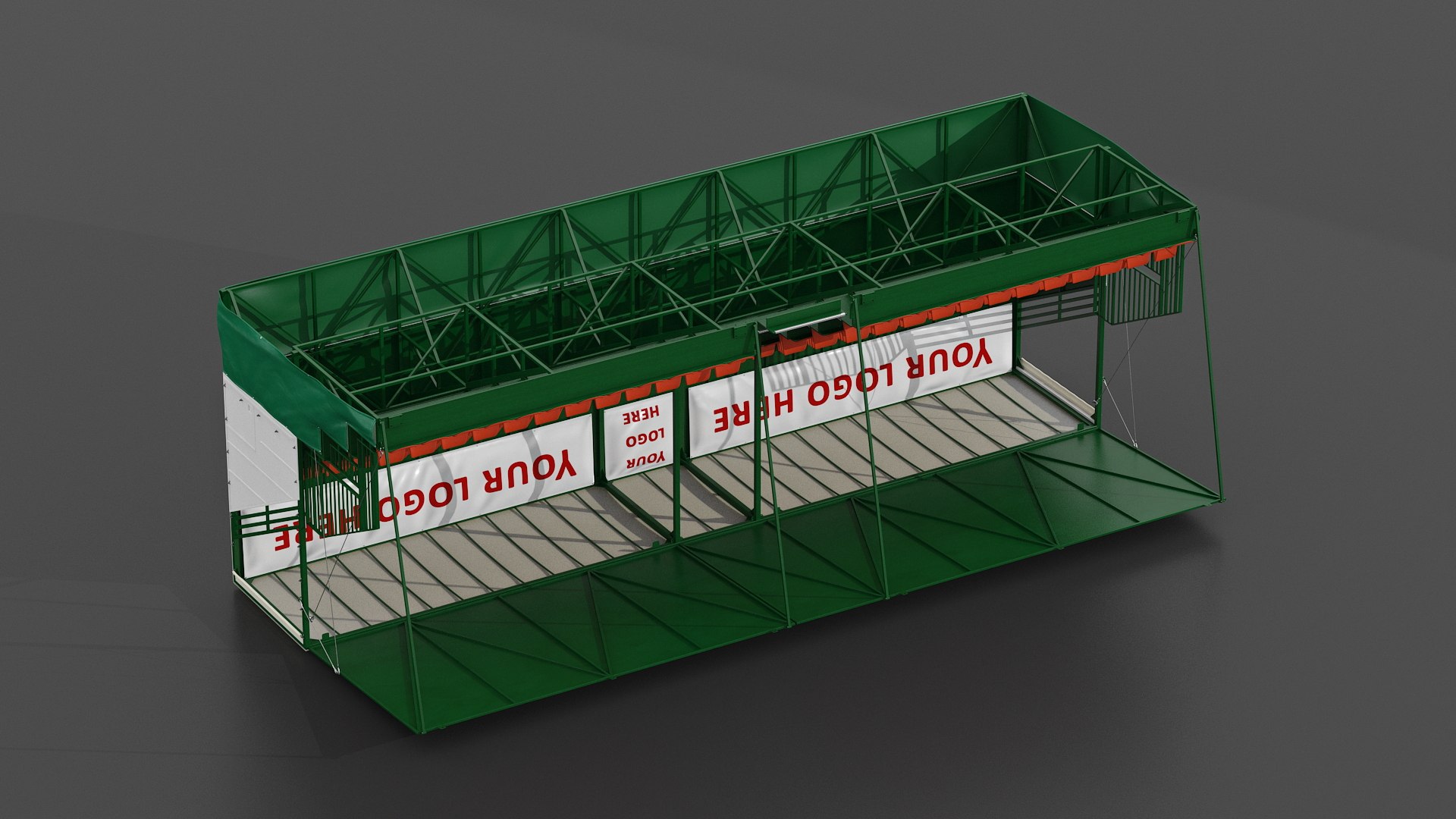 Spectator Portable Grandstand 3D Model - TurboSquid 2029519
