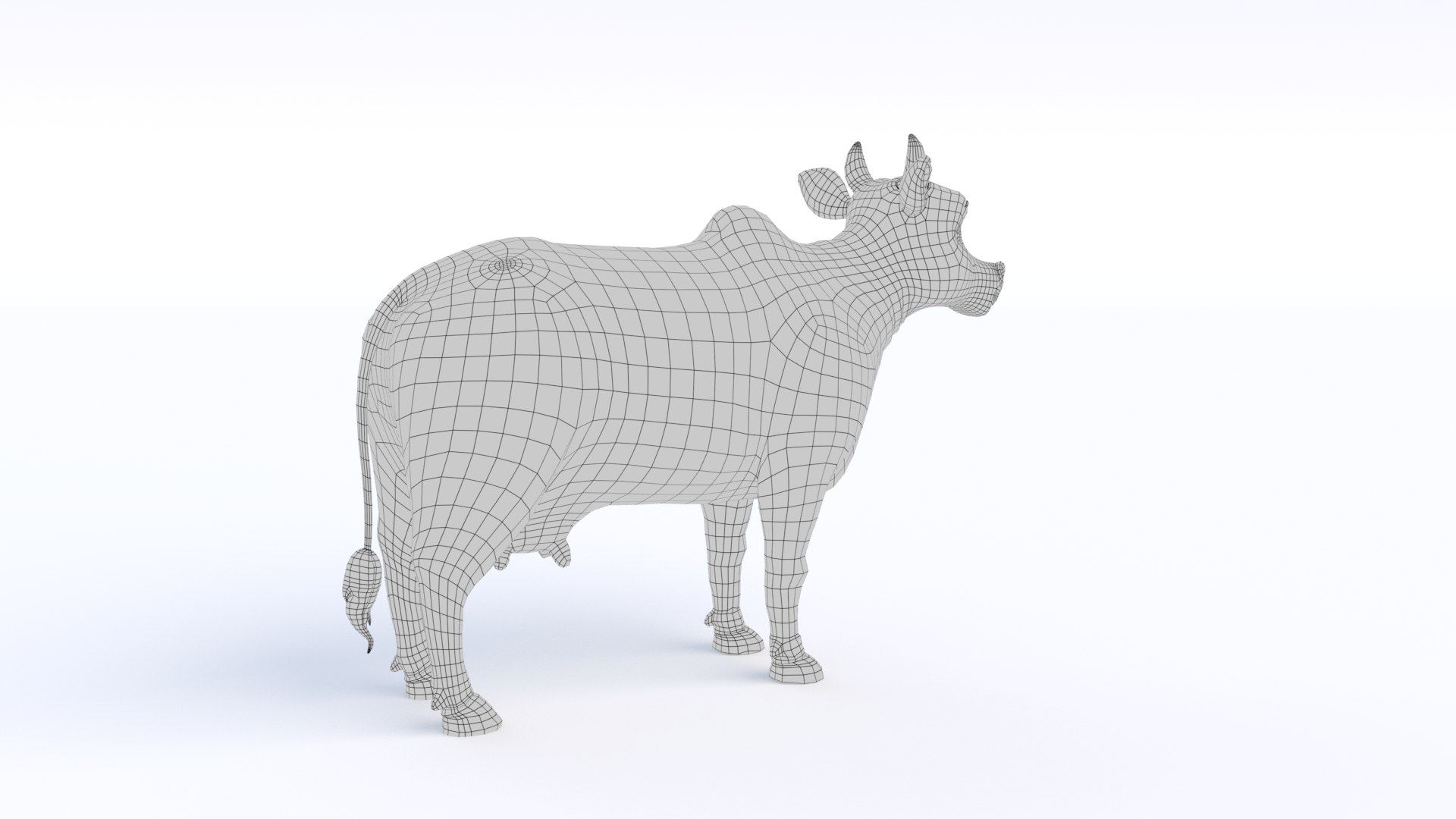 3D Cartoon Cow Model - TurboSquid 2416464
