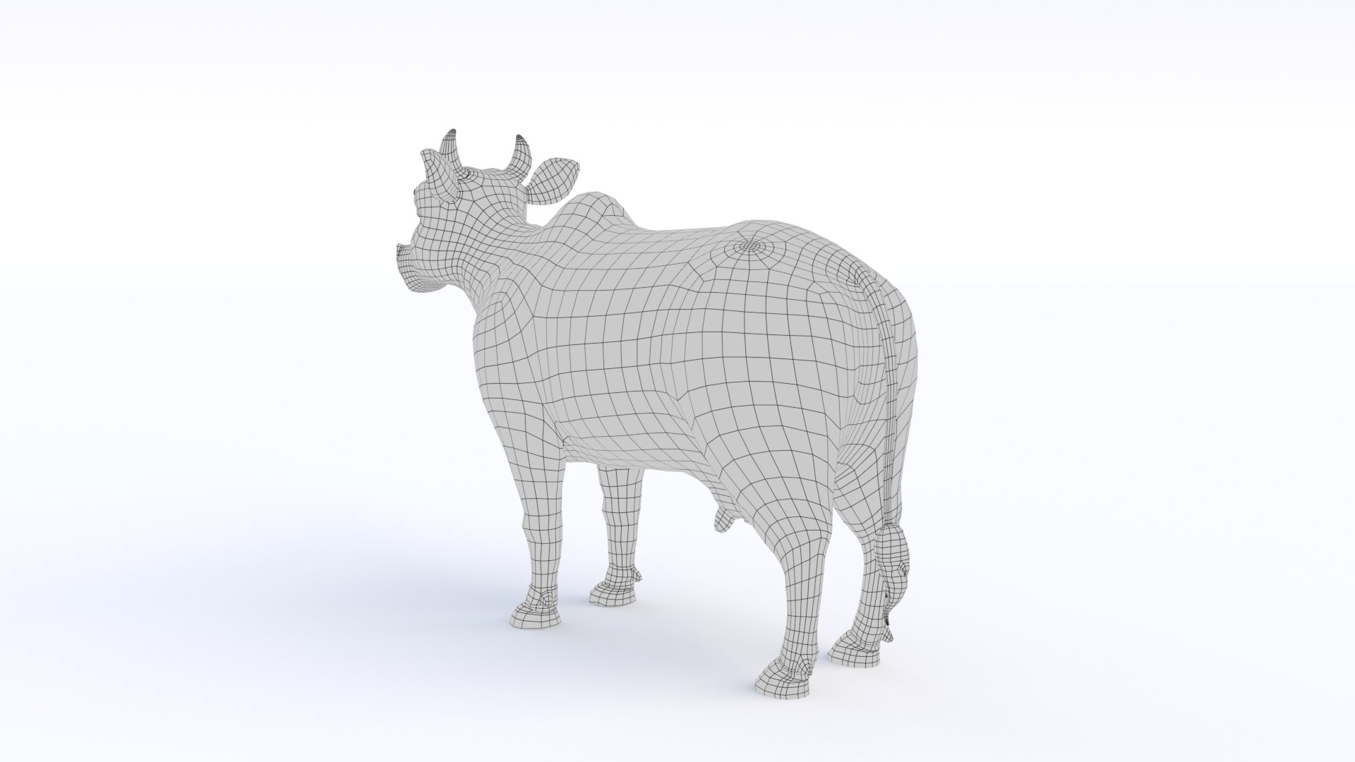 3D Cartoon Cow Model - TurboSquid 2416464