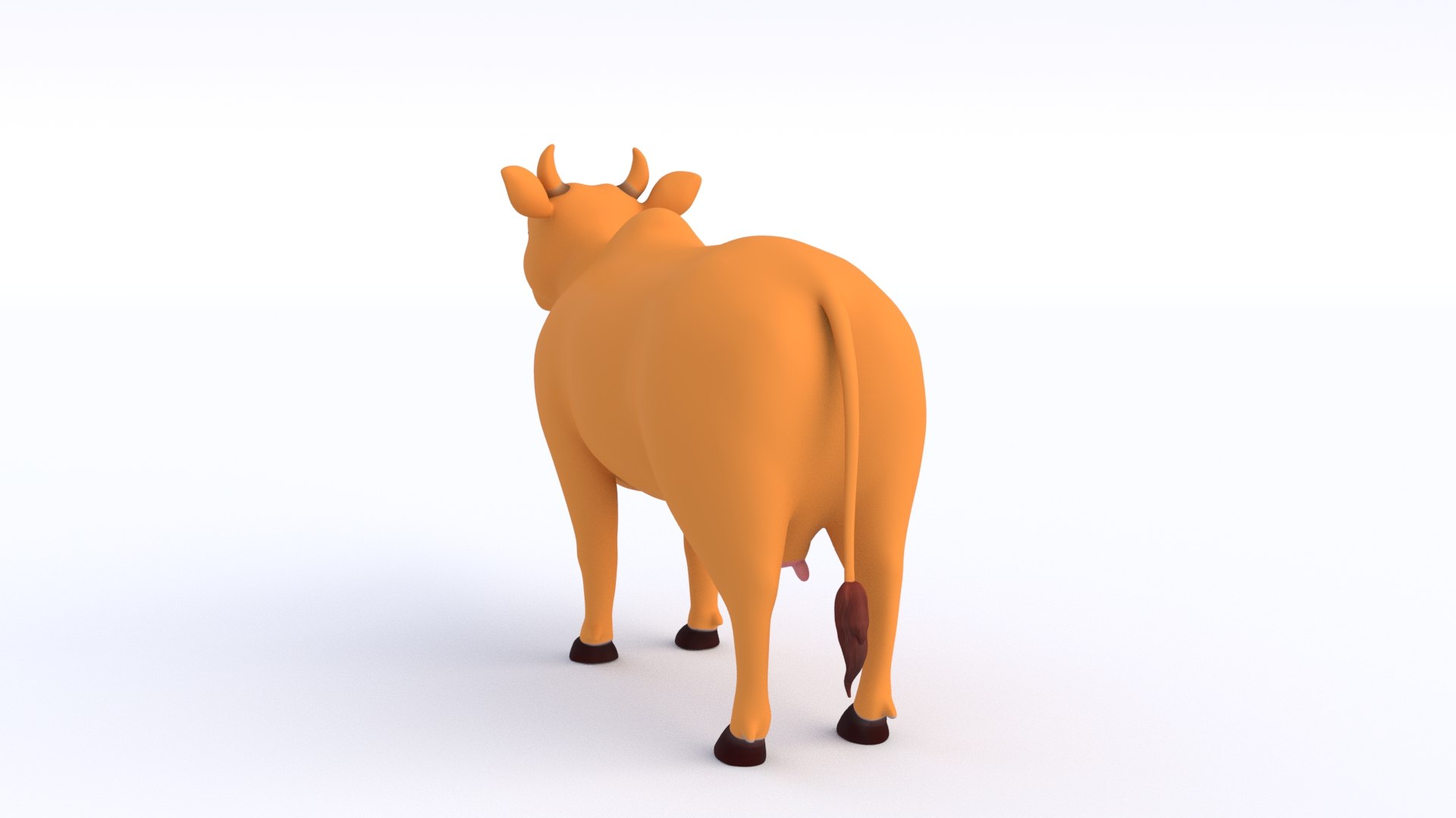 3D Cartoon Cow Model - TurboSquid 2416464