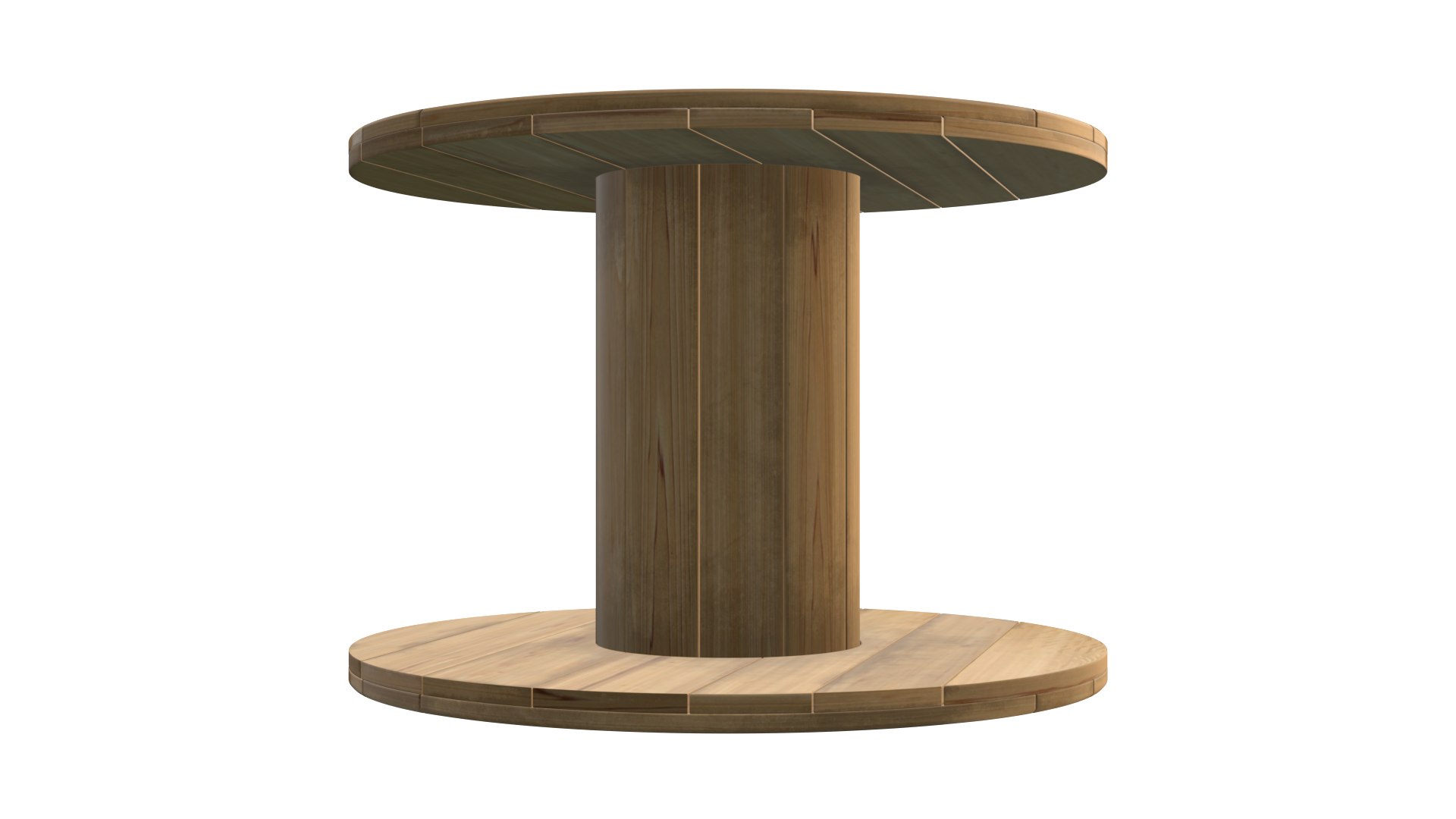 3D Model Low Poly Wooden Cable Reel 3D Model - TurboSquid 2298089