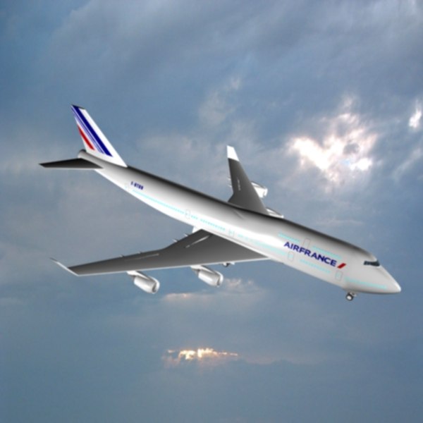 3d boeing 747-400 model