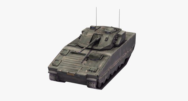 cv90 infantry fighting vehicle 3d model