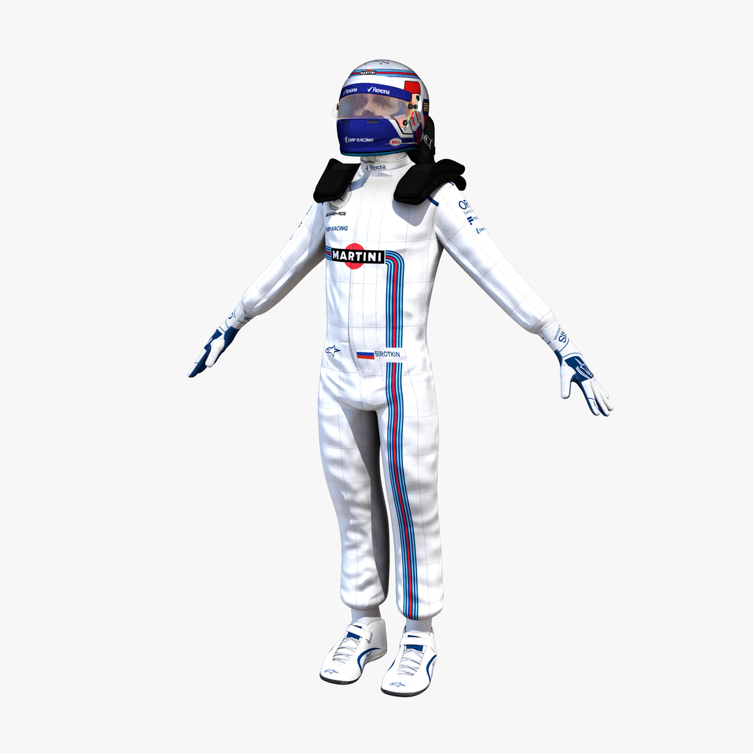 3D sergei sirotkin 2018 - TurboSquid 1341824