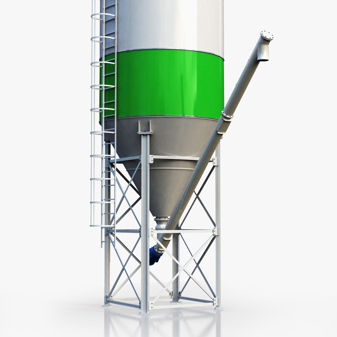 3d Obj Cement Conveyor