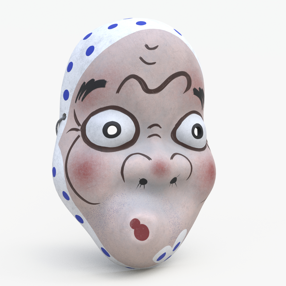 Japanese Mask Hyottoko 3D model - TurboSquid 1809988