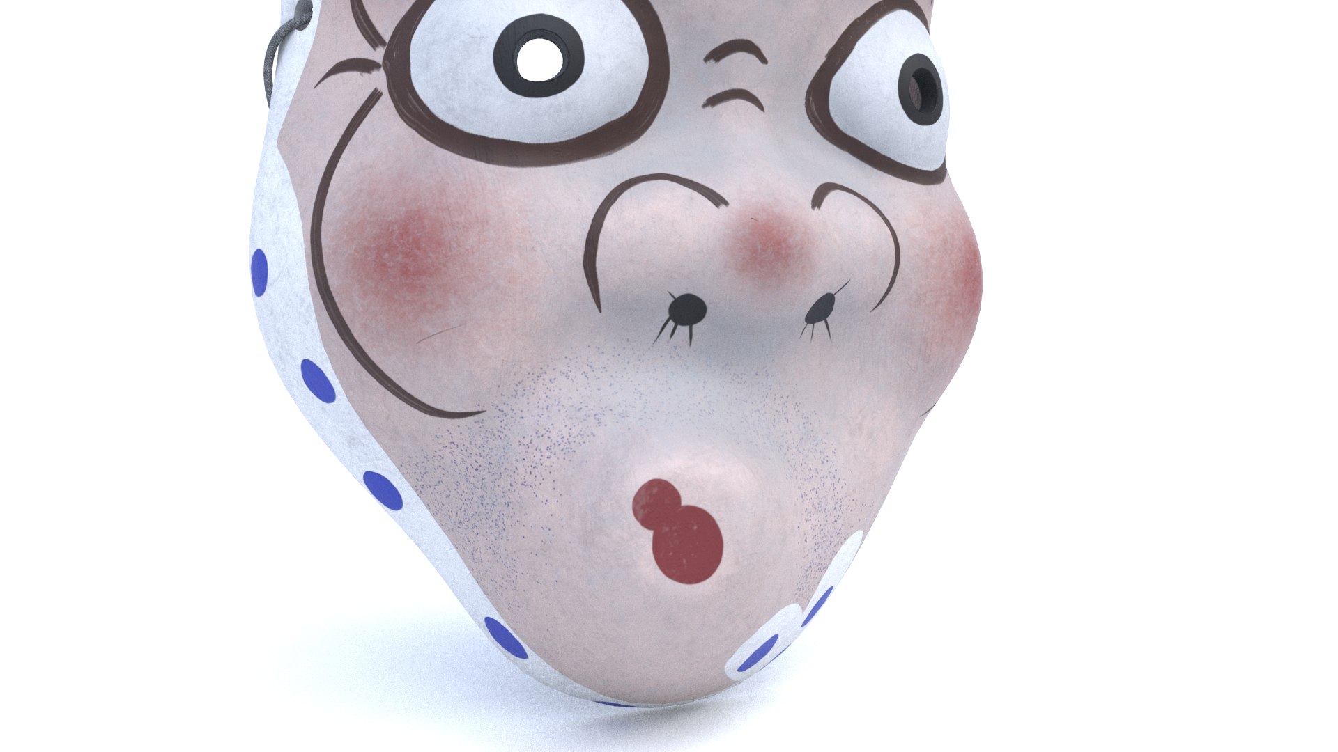 Japanese Mask Hyottoko 3D Model - TurboSquid 1809988