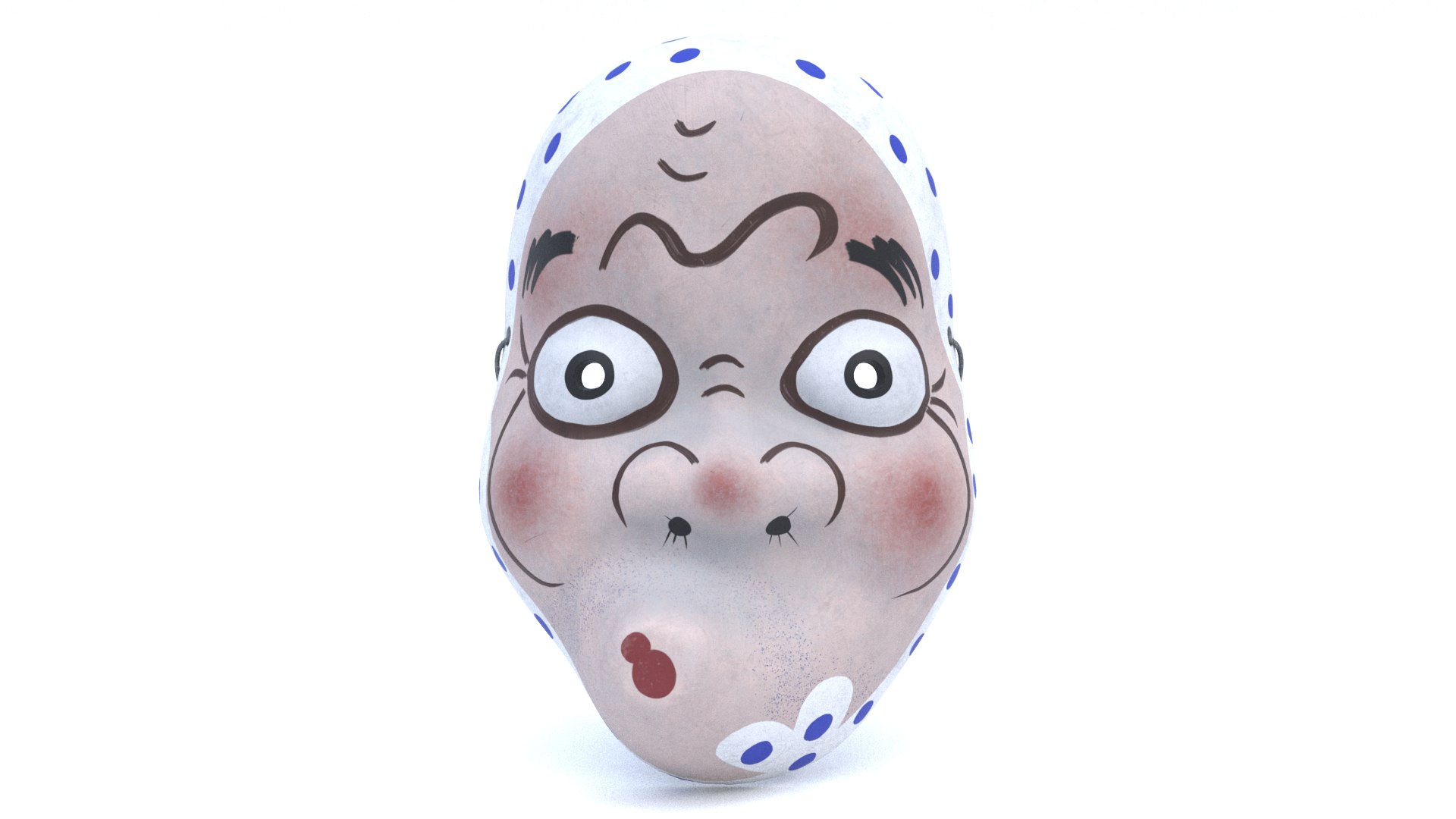 Japanese Mask Hyottoko 3D Model - TurboSquid 1809988