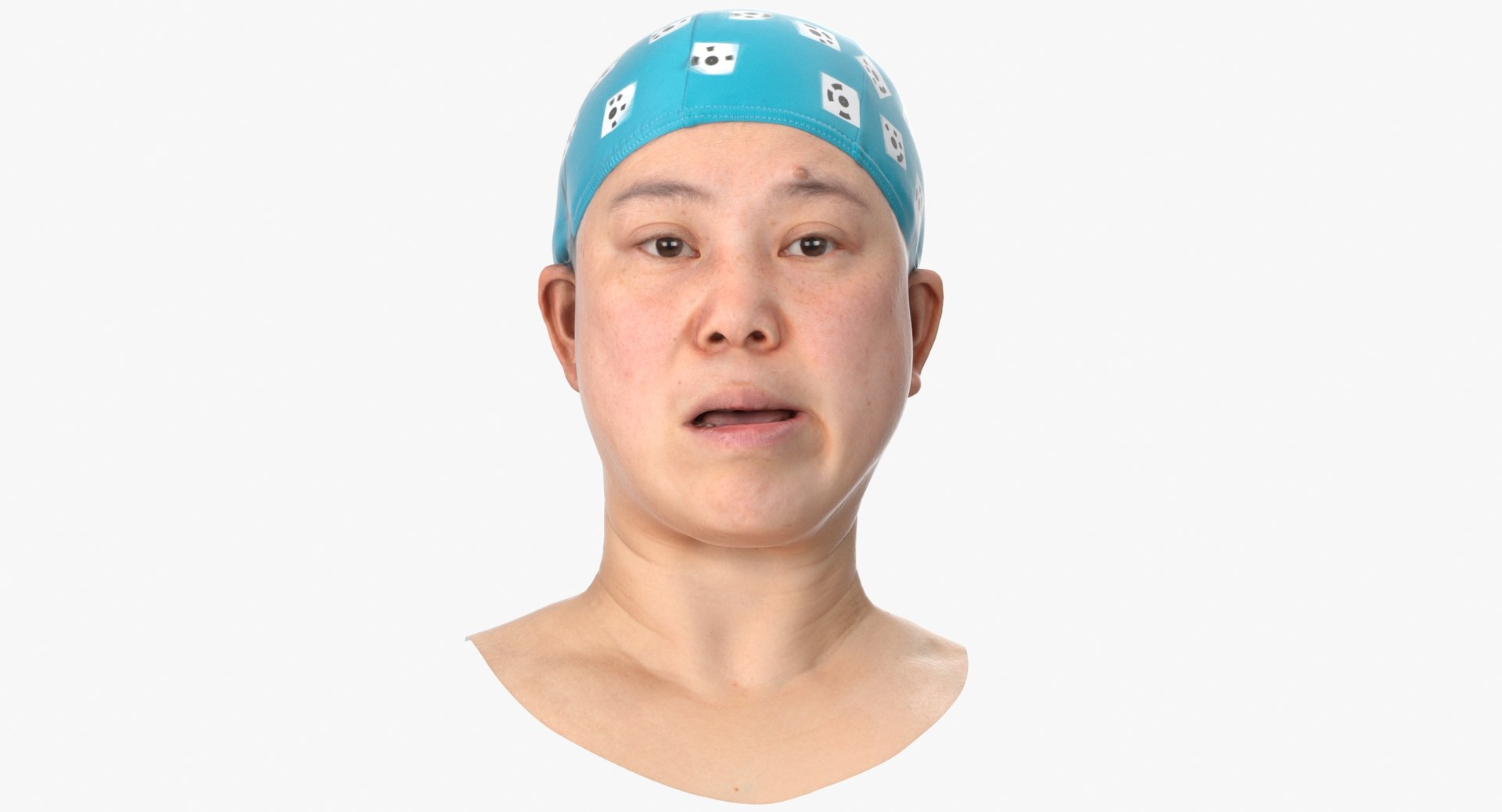 3D Mei Human Head Jaw Sideways Right AU30 Clean Scan Model - TurboSquid ...