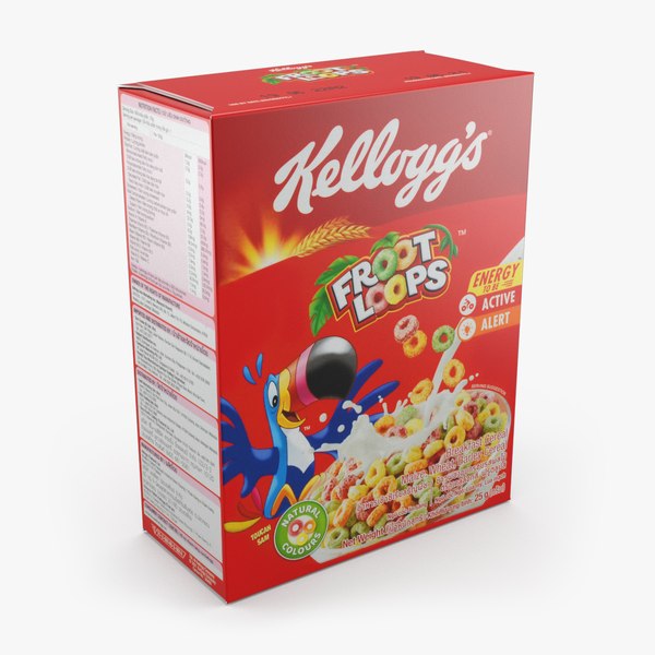 Kelloggs Froot Loops 25g model - TurboSquid 1771420