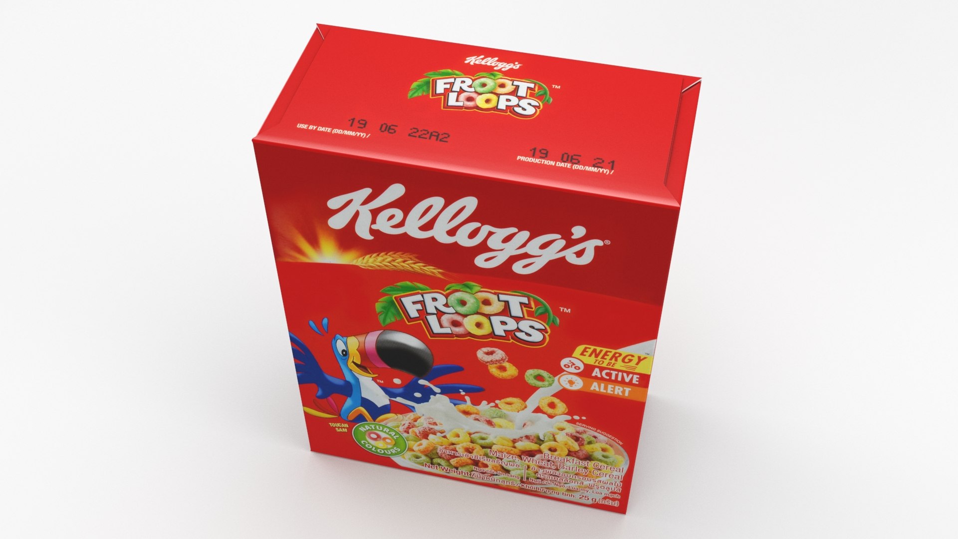 Kelloggs Froot Loops 25g model - TurboSquid 1771420