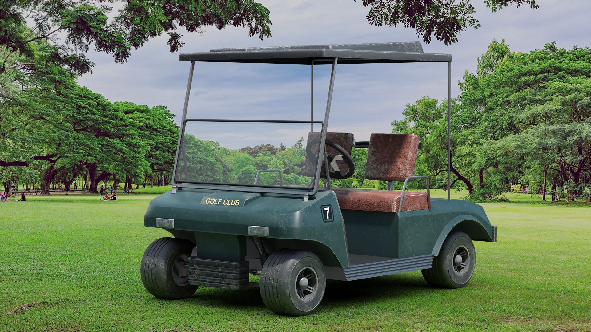 Golf Cart 3D - TurboSquid 2334009