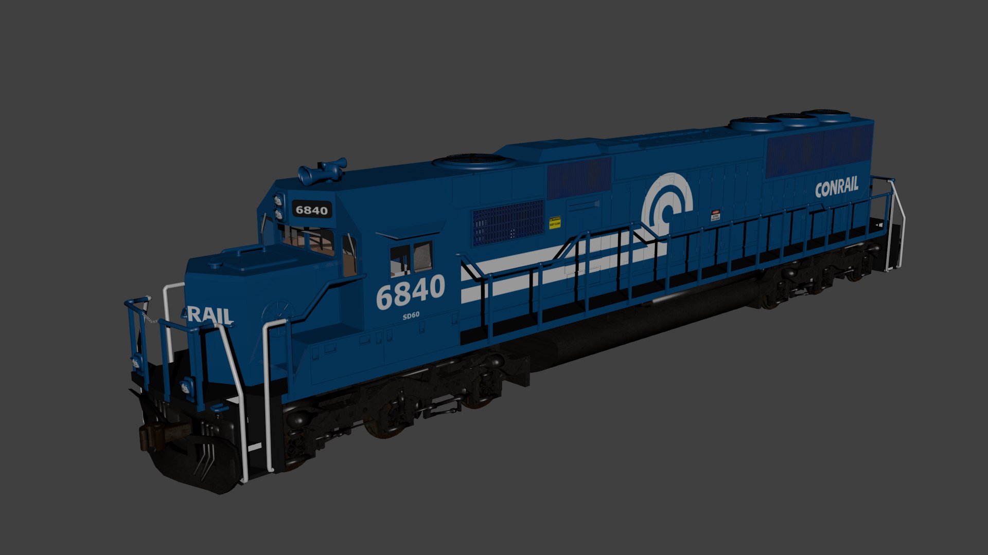 3D Conrail Sd60 Locomotive - TurboSquid 1271981