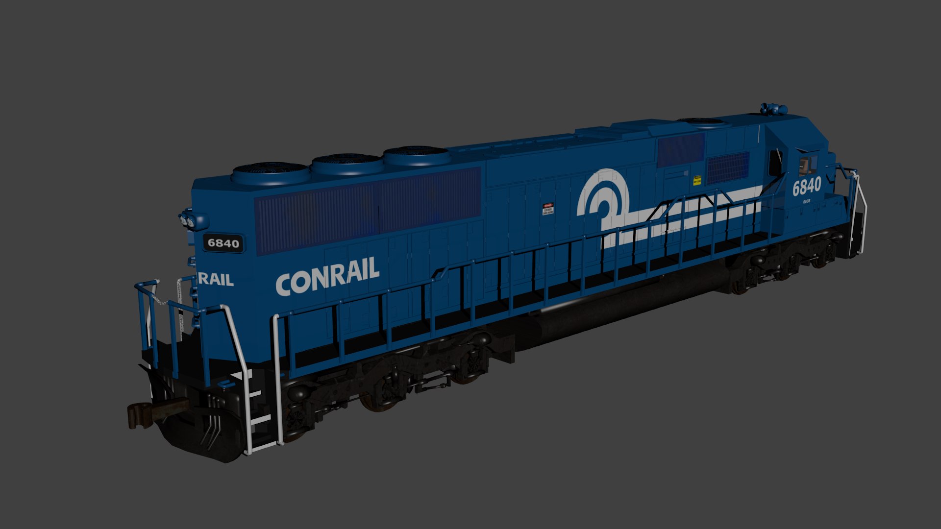 3D Conrail Sd60 Locomotive - TurboSquid 1271981